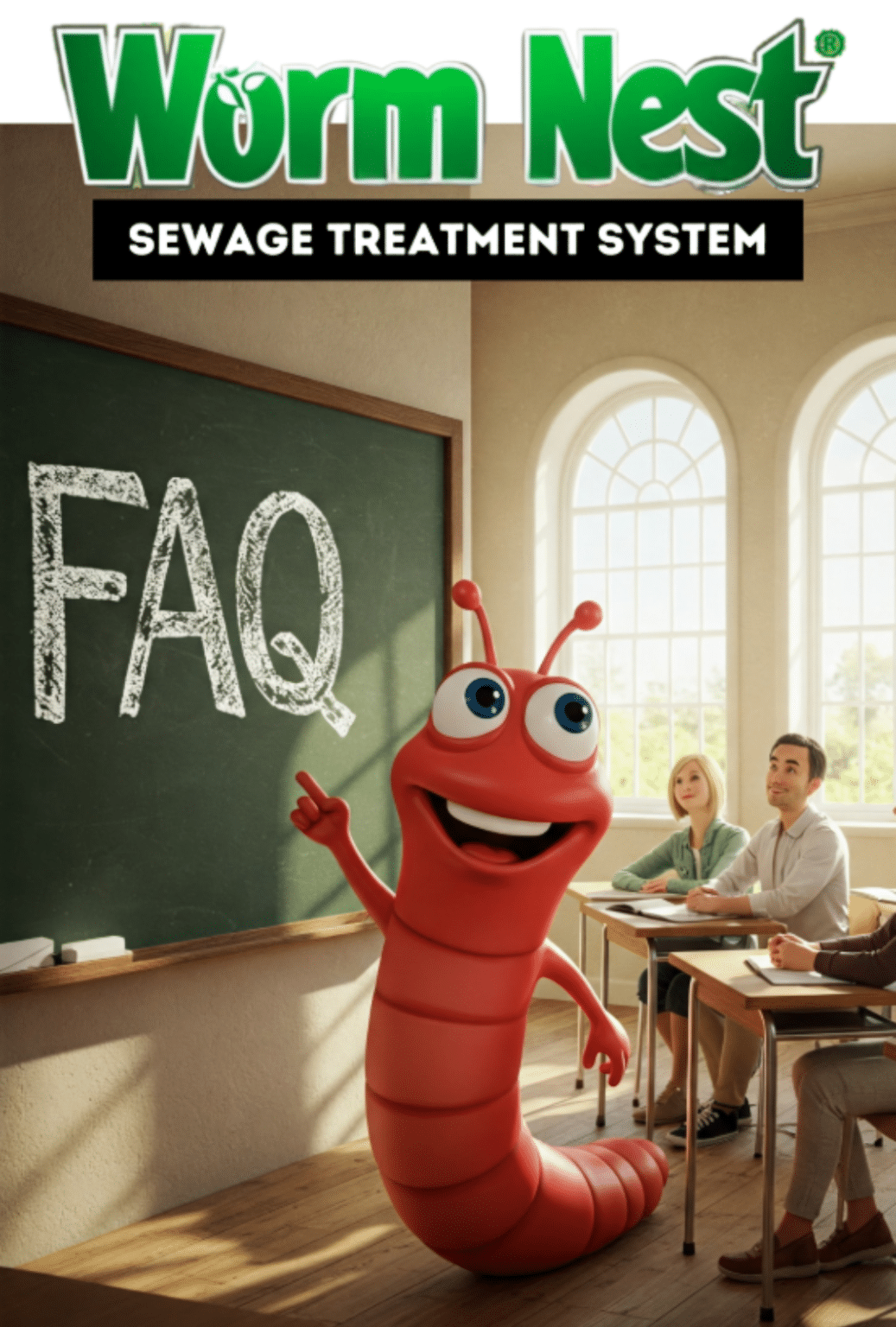 Small Worm Nest Sewage Treatment Plant - Builders Yard UK